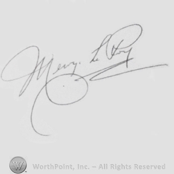 Mark with Signature: Mervyn LeRoy. | #587592