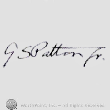 Mark with Signature: George Patton. | #587605