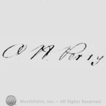 Mark with Signature: Oliver Perry. | #587606