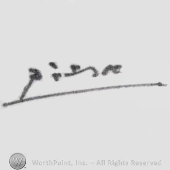 Mark with Signature: Picasso. | #587607