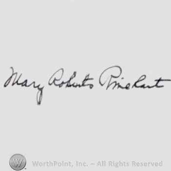 Mark with Signature: Mary Roberts Rinehart. | #587612