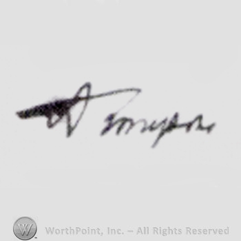 Mark with Signature: Alfred Lord Tennyson. | #587621