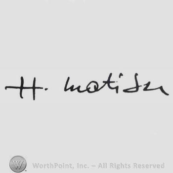 Mark with Signature: Henri Matisse. | #587637