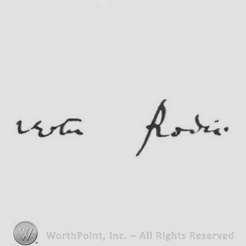 Mark with Signature: August Rodin. | #587643