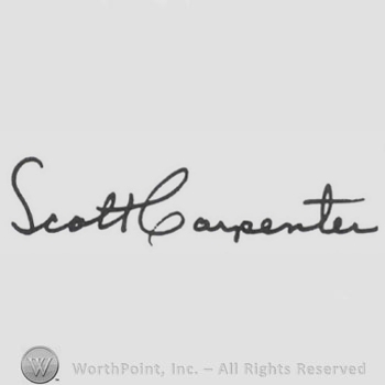 Mark with Signature: Scott Carpenter. | #587650