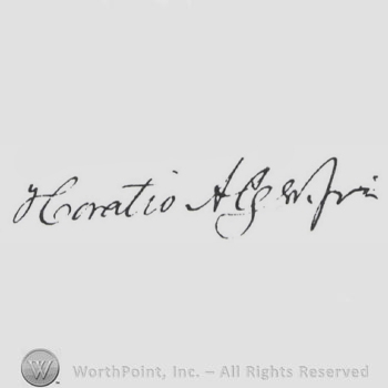 Mark with Signature: Horatio Alger Jr.. | #587676