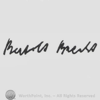 Mark with Signature: Bertolt Brecht. | #587689