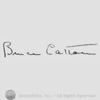 Mark with Signature: Bruce Catton. | #587697