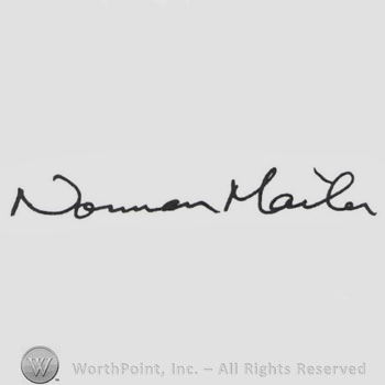 Mark with Signature: Norman Mailer. | #587741