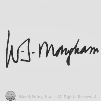 Mark with Signature: W. Somerset Maugham. | #587744
