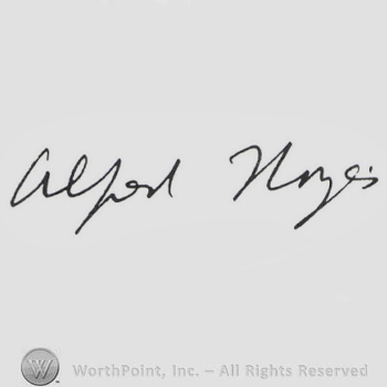 Mark with Signature: Alfred Noyes. | #587751