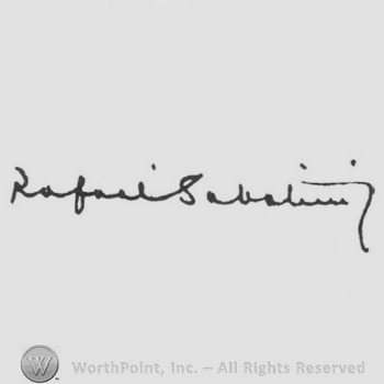 Mark with Signature: Rafael Sabatini. | #587769