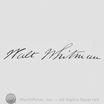 Mark with Signature: Walt Whitman. | #587796