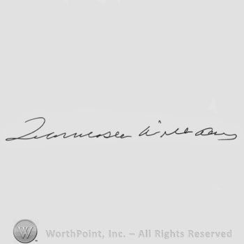 Mark with Signature: Tennessee Williams. | #587800