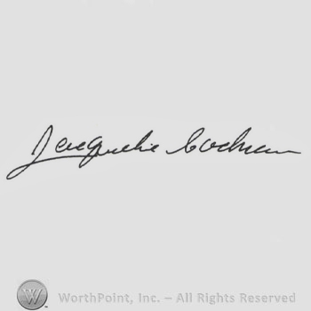 Mark with Signature: Jacqueline Cochran. | #587809