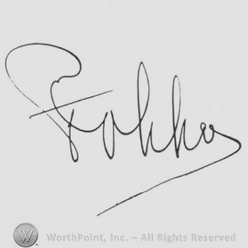 Mark with Signature: Anthony Fokker. | #587815