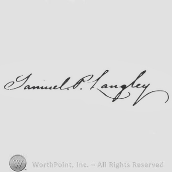 Mark with Signature: Samuel Pierpont Langley. | #587816