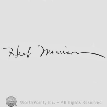 Mark with Signature: Herb Morrison. | #587819