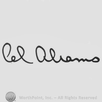 Mark with Signature: Cal Abrams. | #587831