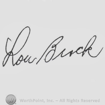 Mark with Signature: Lou Brock. | #587857