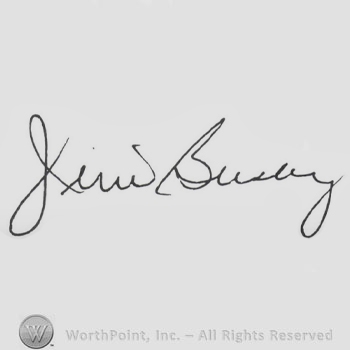 Mark with Signature: Jim Busby. | #587860