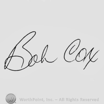 Mark with Signature: Bob Cox. | #587870