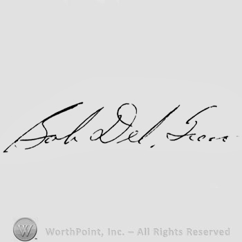 Mark with Signature: Bobby Del Greco. | #587875