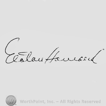 Mark with Signature: Elston Howard. | #587912