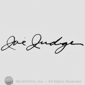 Mark with Signature: Joe Judge. | #587916