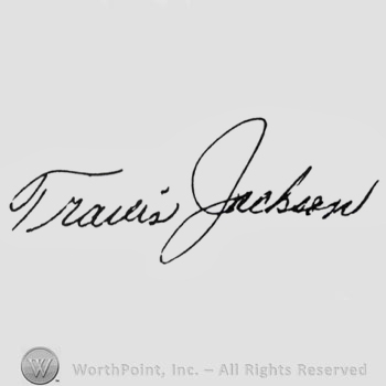 Mark with Signature: Travis Jackson. | #587917