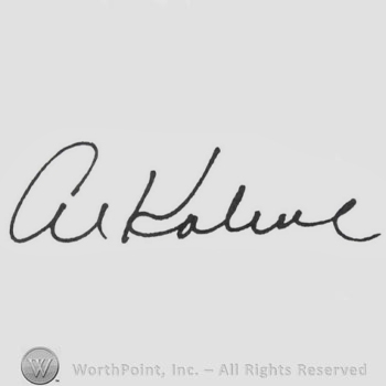 Mark with Signature: Al Kaline. | #587920