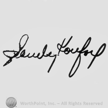 Mark with Signature: Sandy Koufax. | #587928
