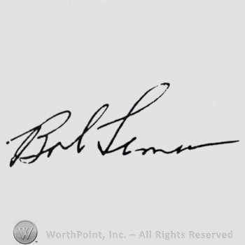 Mark with Signature: Bob Lemon. | #587933