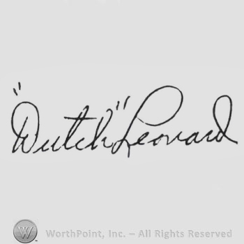 Mark with Signature: "Dutch'' Leonard. | #587934