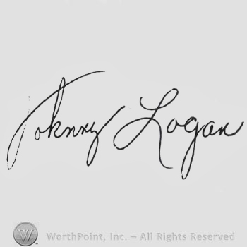 Mark with Signature: Johnny Logan. | #587936