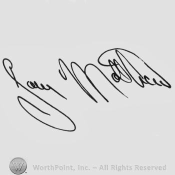 Mark with Signature: Gary Matthews. | #587944