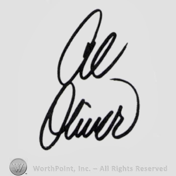Mark with Signature: Al Oliver. | #587955