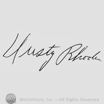 Mark with Signature: Dusty Rhodes. | #587960