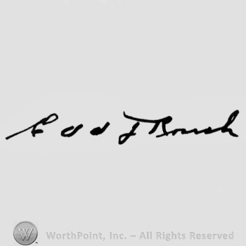 Mark with Signature: Edd. J. Roush. | #587968