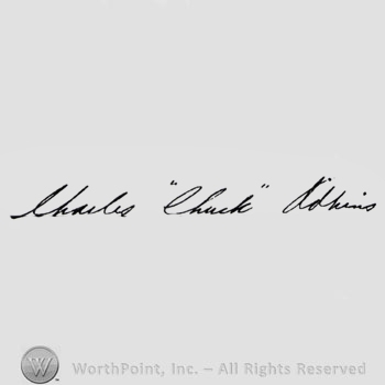 Mark with Signature: Charles ''Chuck'' Adkins. | #587996