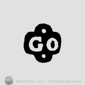 Mark with The letters "GO" and two dots. | #58826