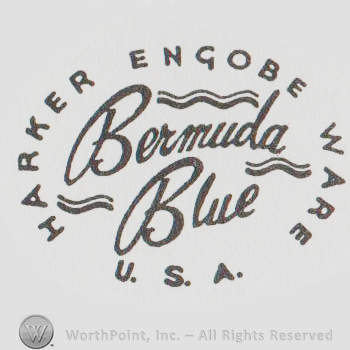 Mark with The text "HARKER ENGOBE WARE U.S.A. | #5883