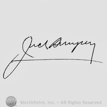 Mark with Signature: Jack Dempsey. | #588503