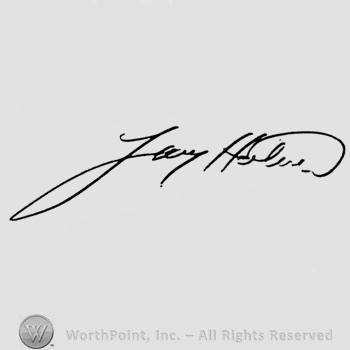 Mark with Signature: Larry Holmes. | #588505