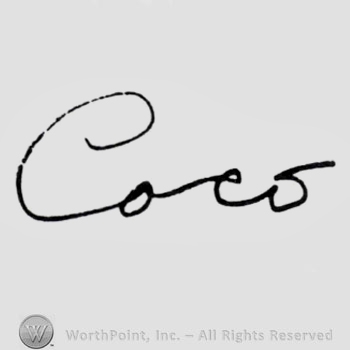 Mark with Signature: "Coco'' Gabrielle Chanel. | #588526