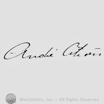 Mark with Signature: Andre Citroen. | #588529