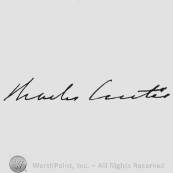 Mark with Signature: Charles Curtis. | #588615