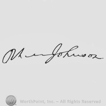 Mark with Signature: Richard Mentor Johnson. | #588626