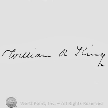 Mark with Signature: William Rufus DeVane King. | #588627