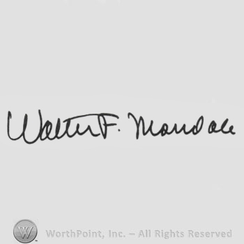 Mark with Signature: Walter Frederick Mondale. | #588629